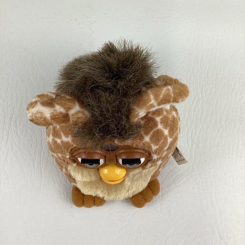 Furby Buddies Giraffe 4" Plush Bean Bag Stuffed Animal Toy Vintage ...