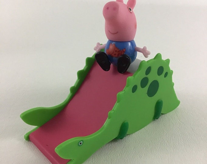 Peppa Pig Dino Park Playset Dinosaur Slide George Figures Vintage ...