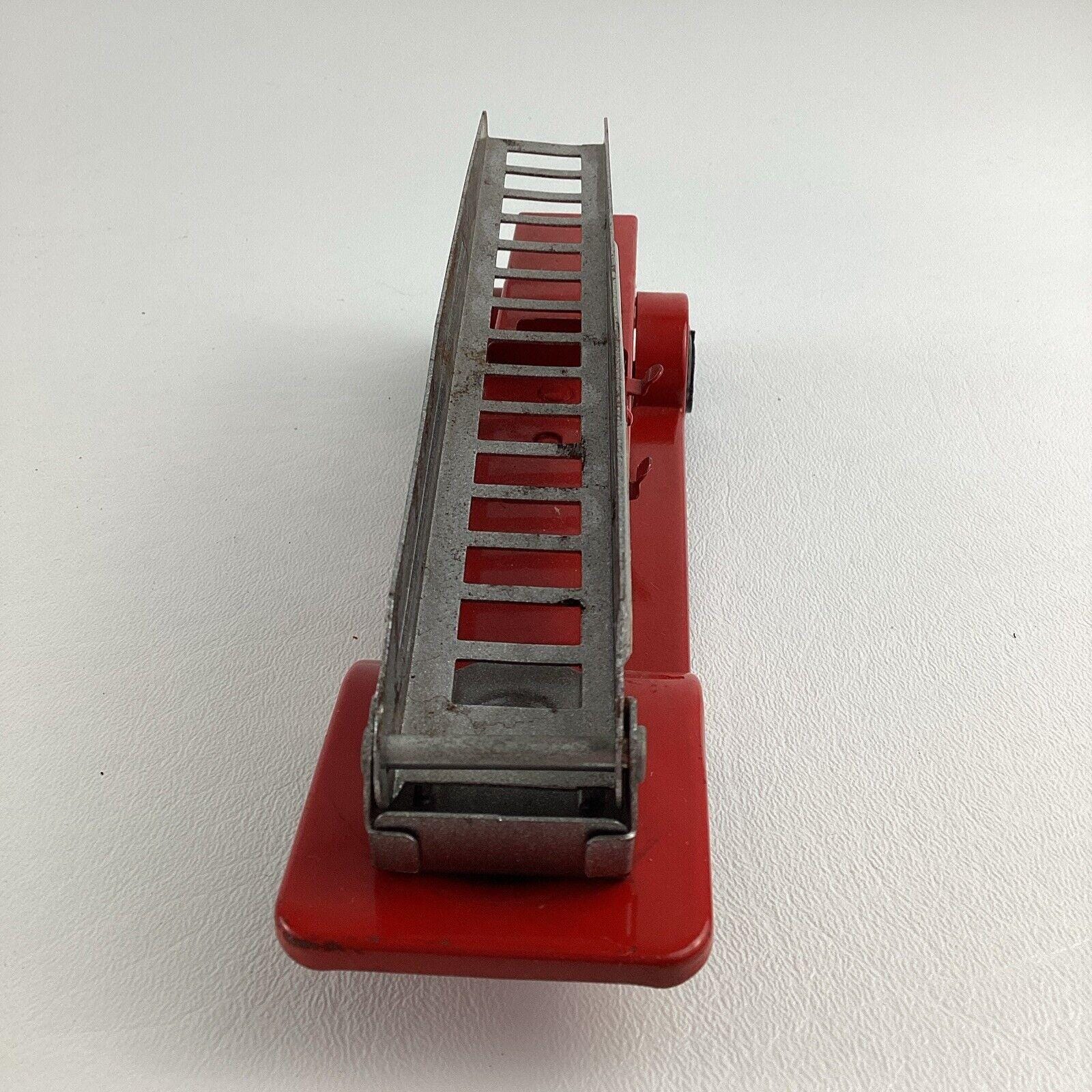 Vintage Tonka Fire Department Hook Ladder Firetruck 8" Trailer Metal ...
