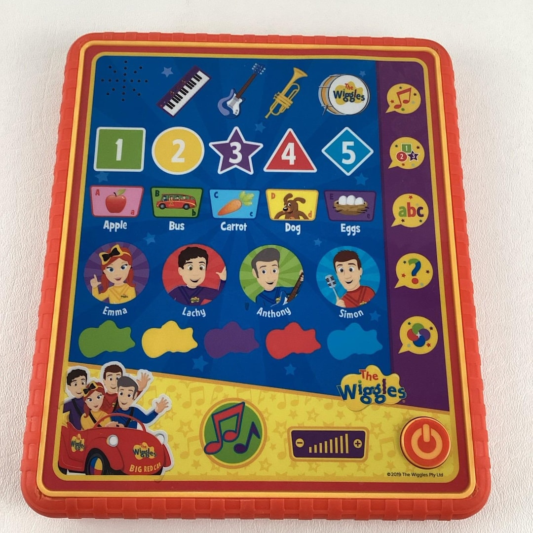 The Wiggles My First Learning Tablet Handheld Electronic Game Shapes ...