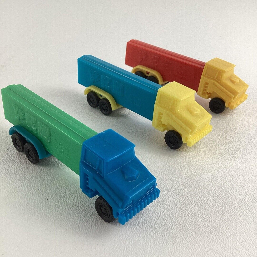 Pez Candy Dispenser Semi Truck 3pc Big Rig Transport No Feet Hauler ...