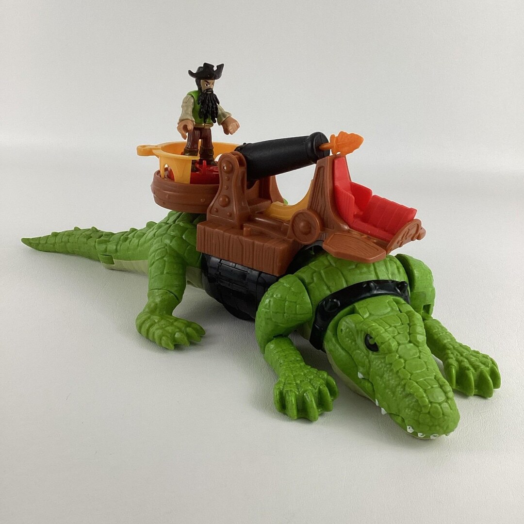 Fisher Price Imaginext Walking Crocodile Launcher Pirate With Figure ...
