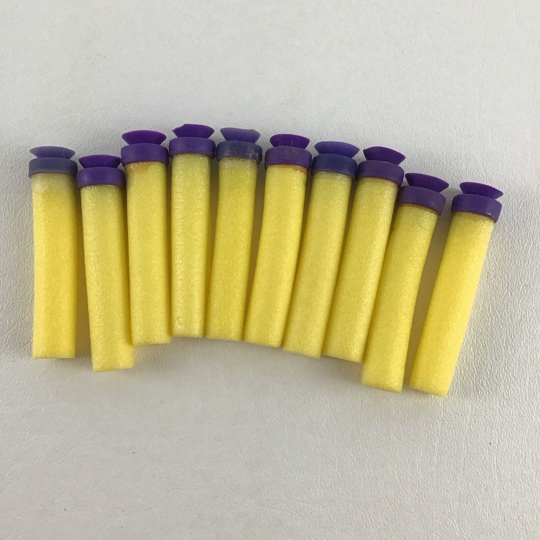 Nerf Gun Foam Dart Projectile Missiles Toy Replacement Pieces 10pc Lot ...