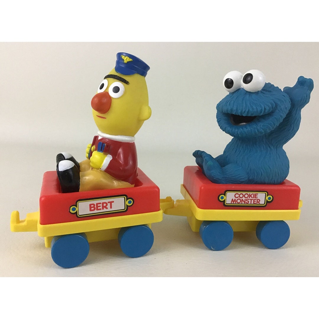 Sesame Street Wind up Train Replacement Pieces Cookie Monster Bert 1994 ...