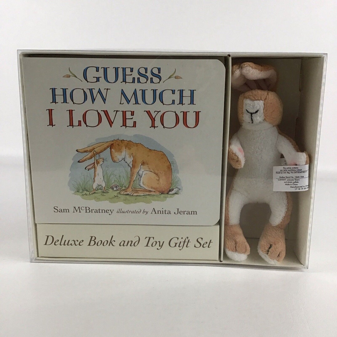 Guess How Much I Love You Deluxe Board Book & Toy Gift Set Plush Bunny ...
