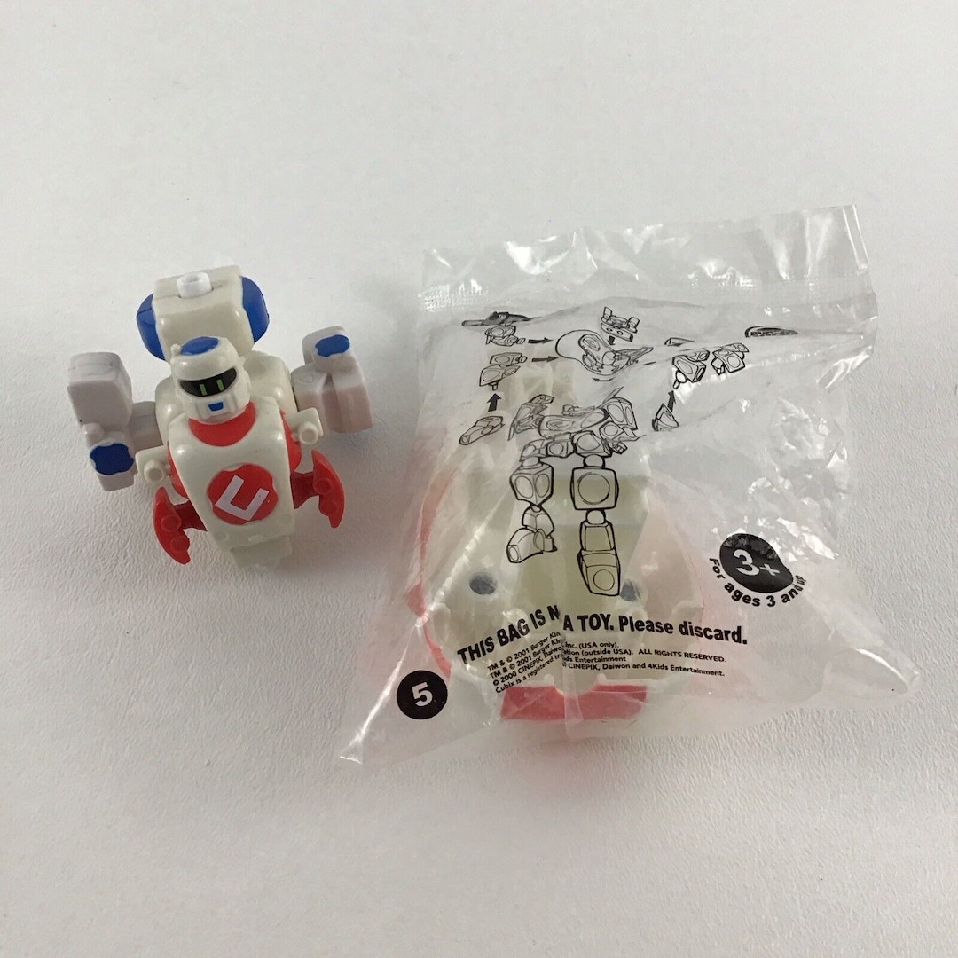 Cubix Robots for Everyone Burger King Toys Bubble Town Figure Lot ...
