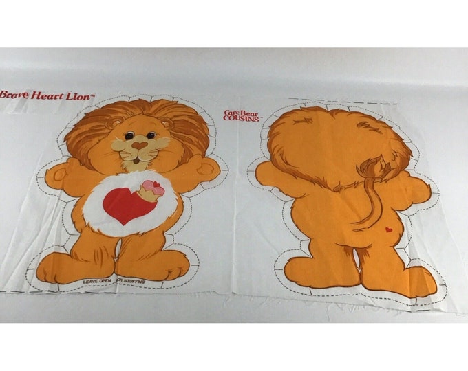 Care Bears Cousins Braveheart Lion Cut & Sew Craft Panel Pattern ...