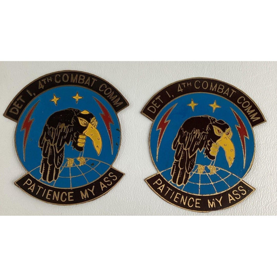 Det I 4th Combat Comm Patience My Ass Medals Tin Craft Military Air ...