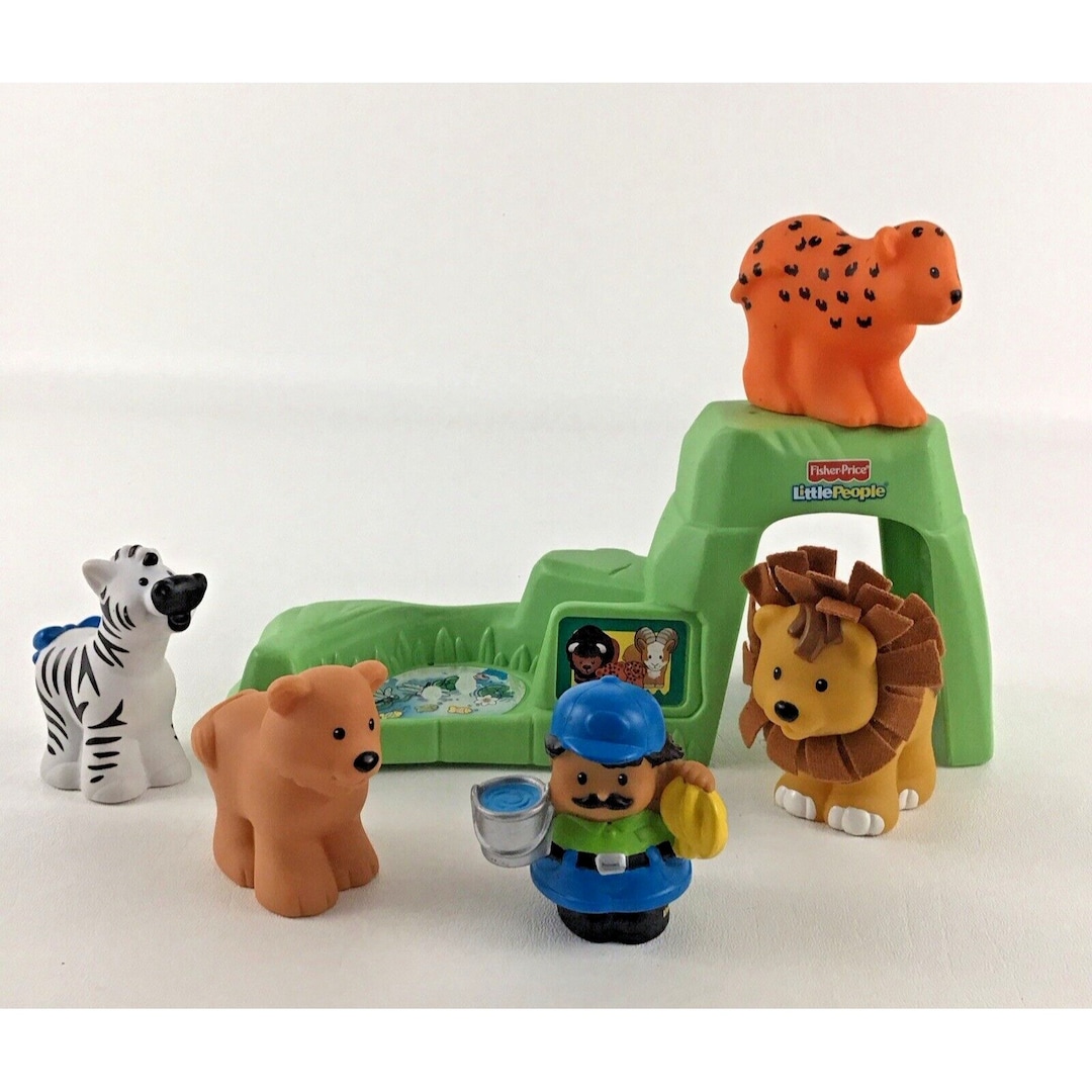 Fisher Price Little People Zoo Grasslands Animals Playset Figures Zebra ...