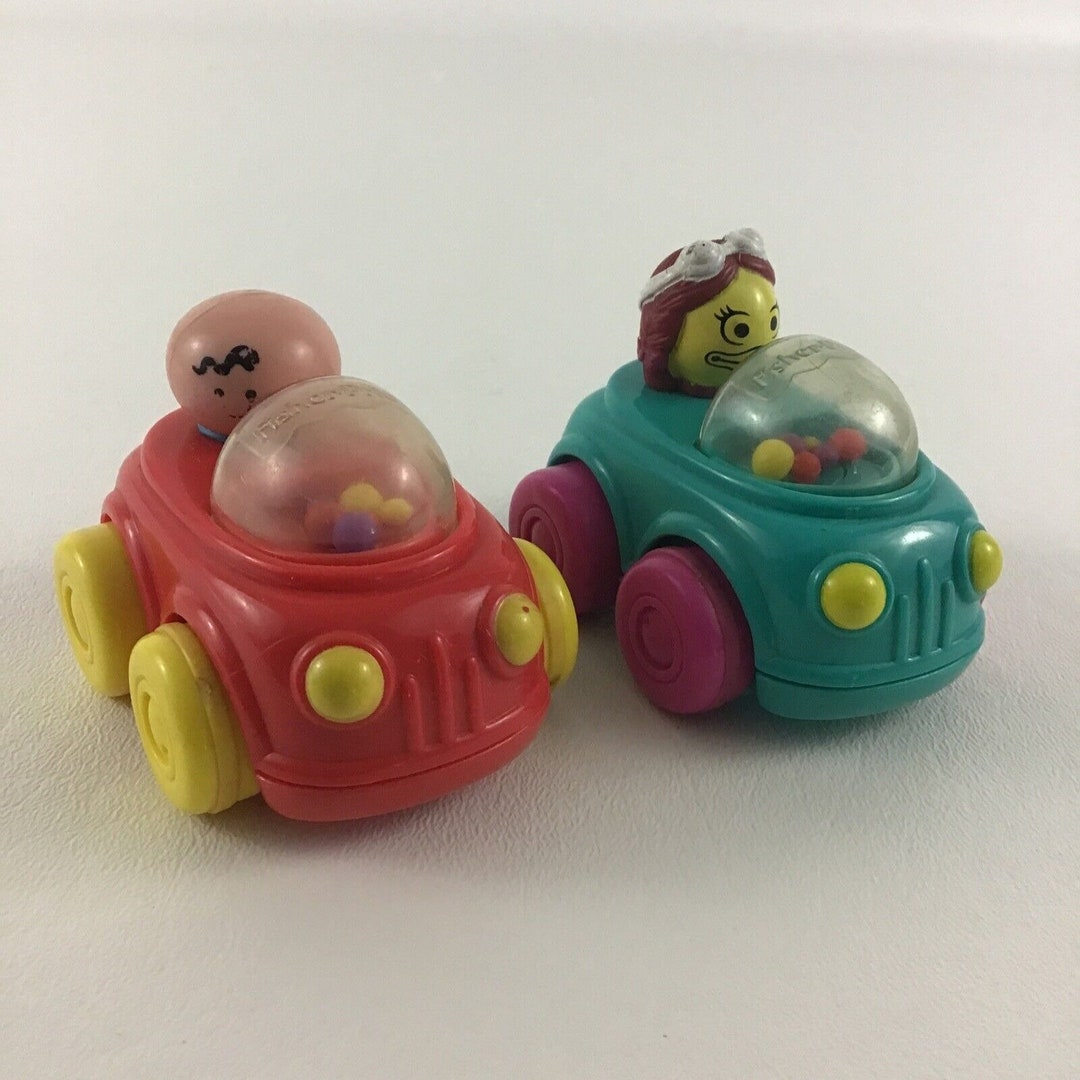 Fisher Price Little People Mcdonald's Birdie Popper Push Cars Vintage ...