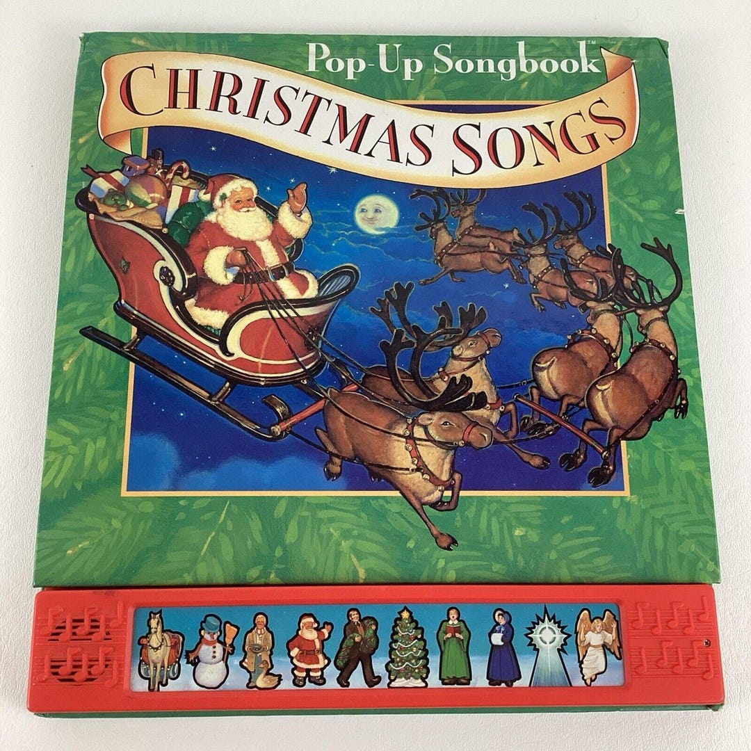 Pop up Songbook Christmas Songs 3D Winter Wonderland Play A Sound ...