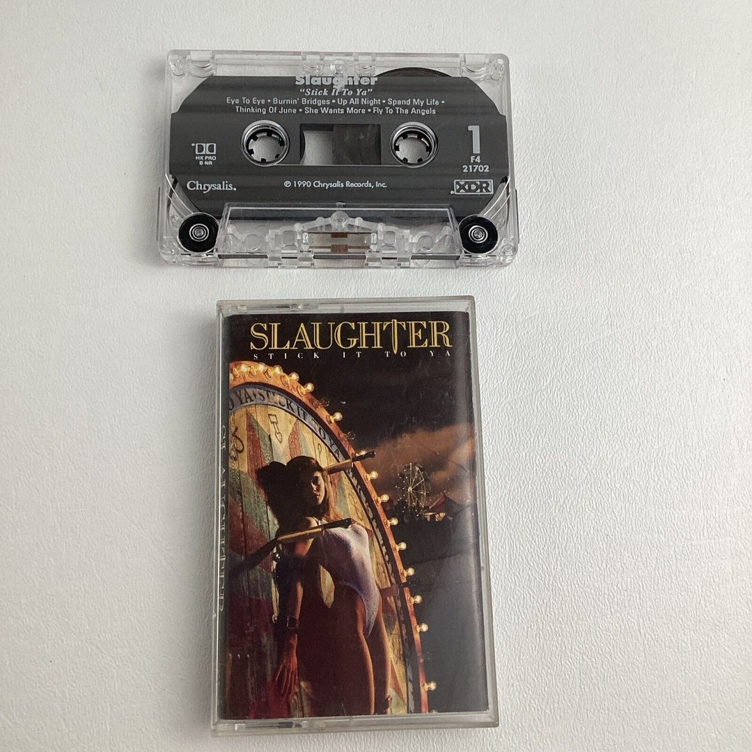 Slaughter Stick It to Ya Cassette Tape Music Hard Rock Hair Band ...