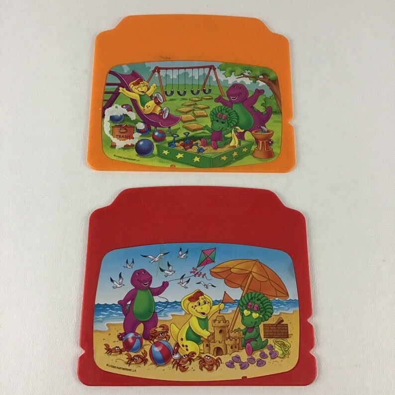 Barney & Friends Learning Laptop Replacement Cards Disc - Etsy Israel