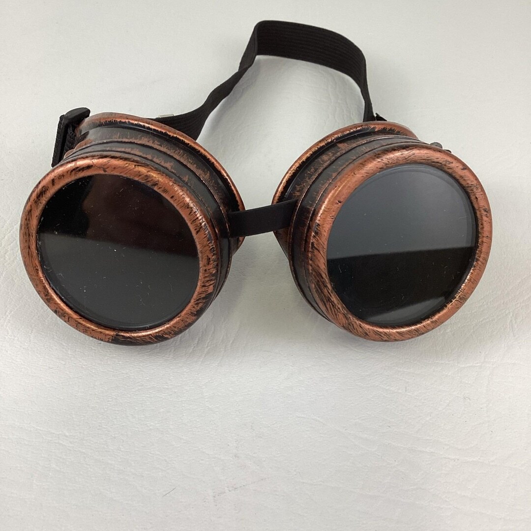 Steampunk Goggles Glasses Halloween Costume Cosplay Goth Adjustable ...