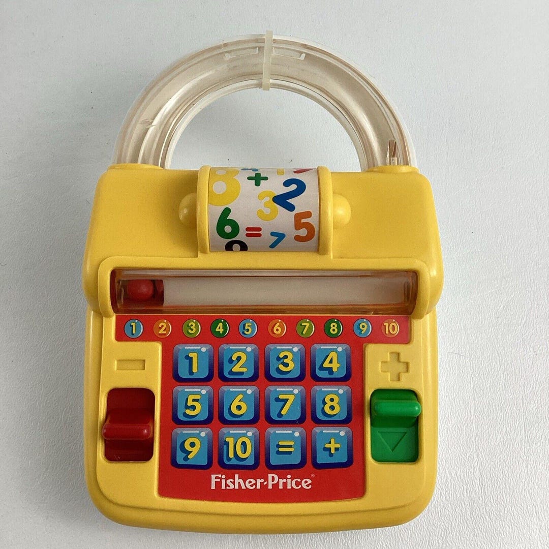 Fisher Price Counting Beads Calculator Learning Toy Math Learning ...