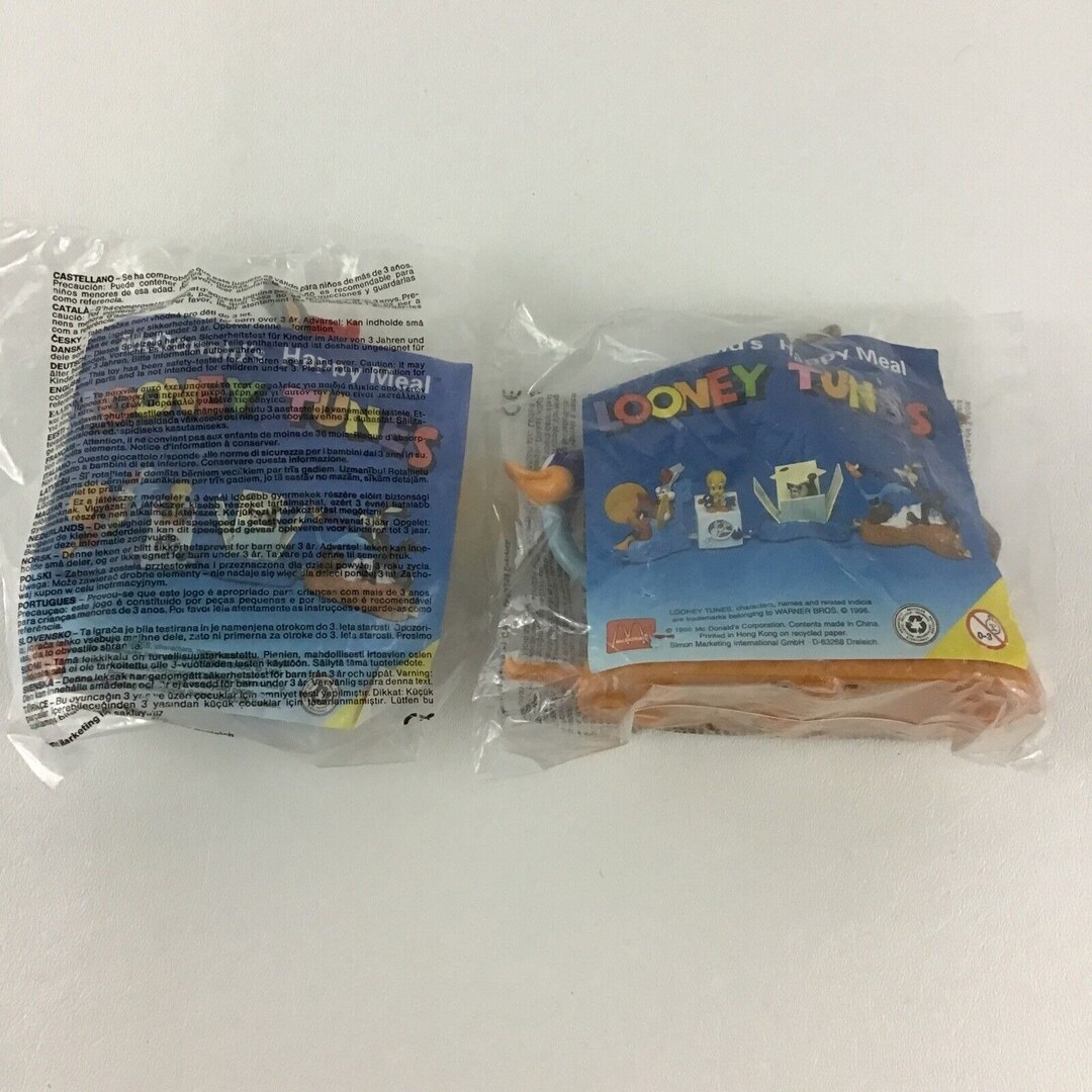 Looney Tunes Mcdonald's Toys Road Runner Wile Coyote Bugs Bunny Vintage ...