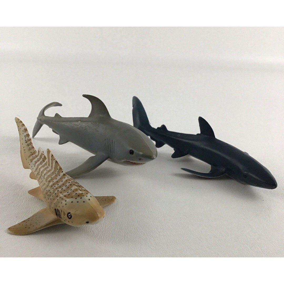 Ocean Life Marine 6" Figure Shark Lot Realistic Animal Great White ...