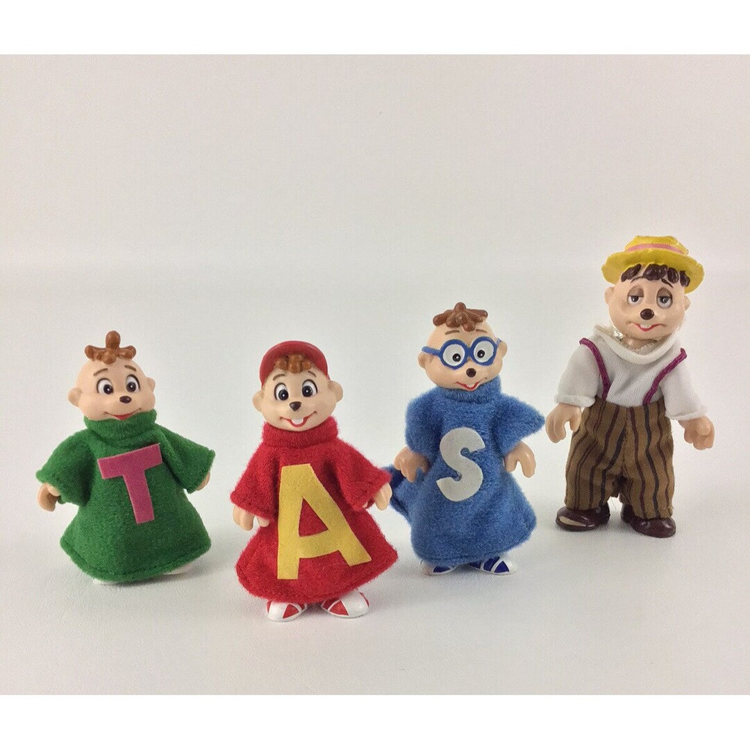 Chipmunks Poseable Play Pals Lot Alvin Simon Theodore Harry - Etsy