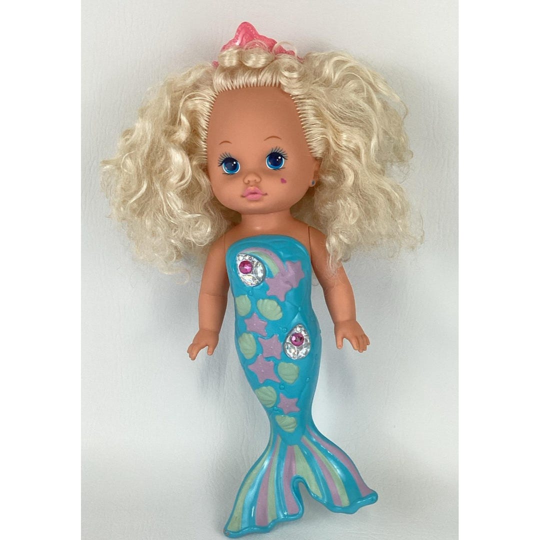 Lil Miss Singing Mermaid 15" Doll Color Change Toy Vintage Mattel 1991 ...