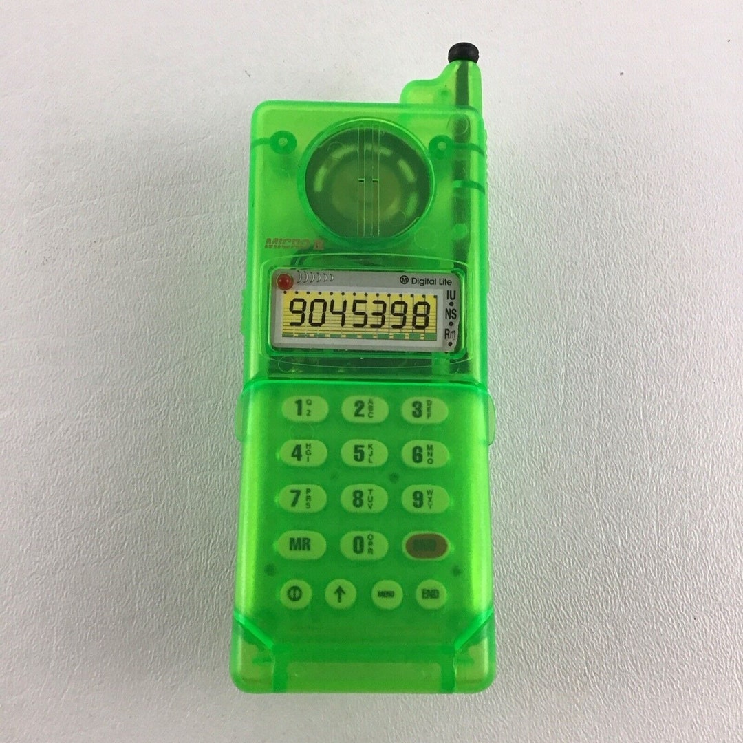 Micro IV Toy Flip Phone Neon Green Vintage 90s Battery Operated Toy - Etsy