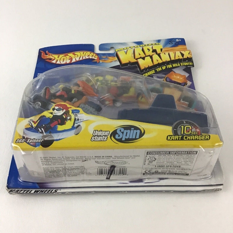 Hot Wheels Motorized Kart Maniax Stunt Punks Spinner Vintage - Etsy