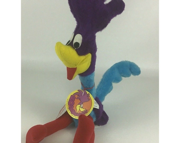 Road Runner Plush Stuffed 18 Toy Warner Bros Vintage 1971 Mighty Star ...