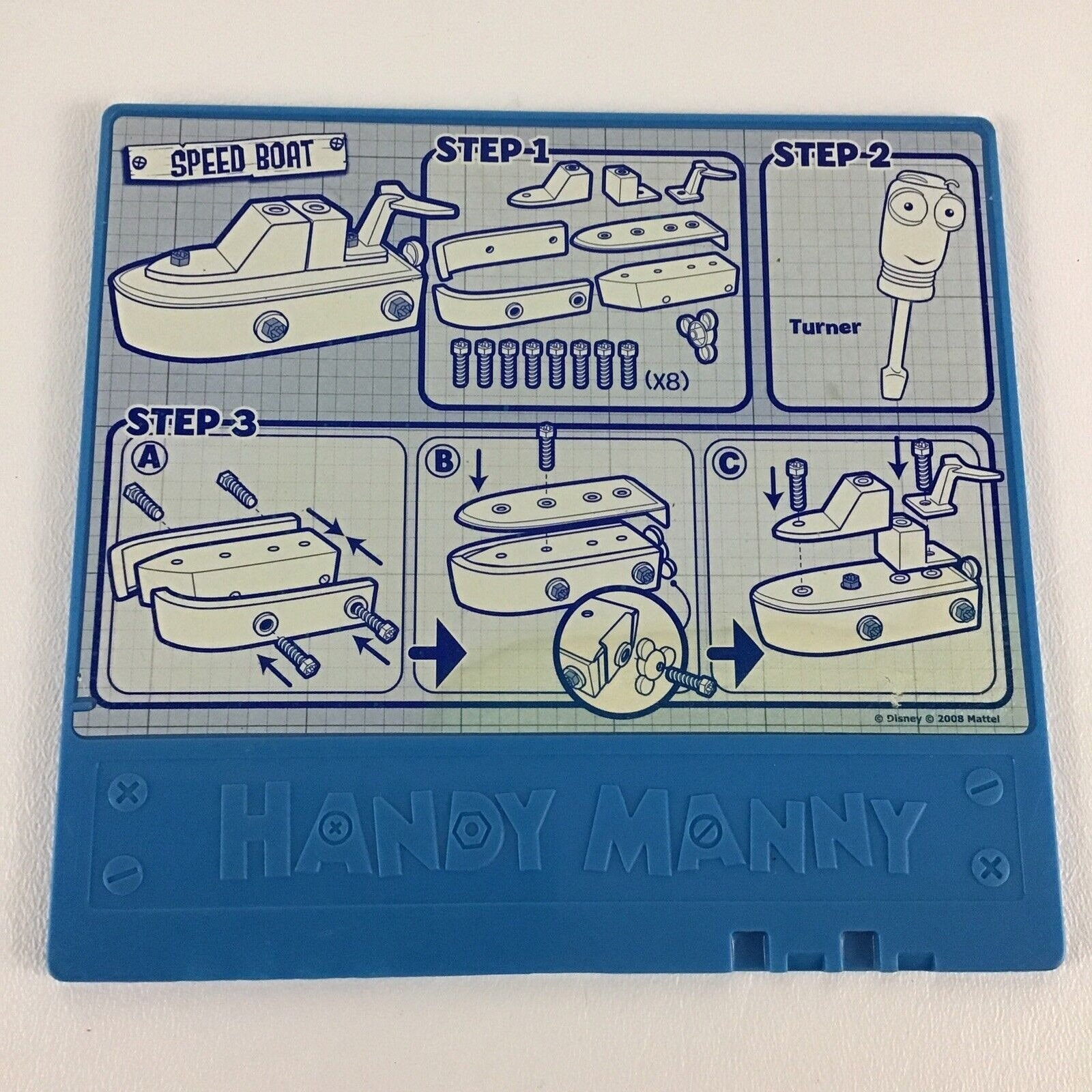 Handy Manny Fix It Right Speed Boat Set Action Figure Turner Tool ...