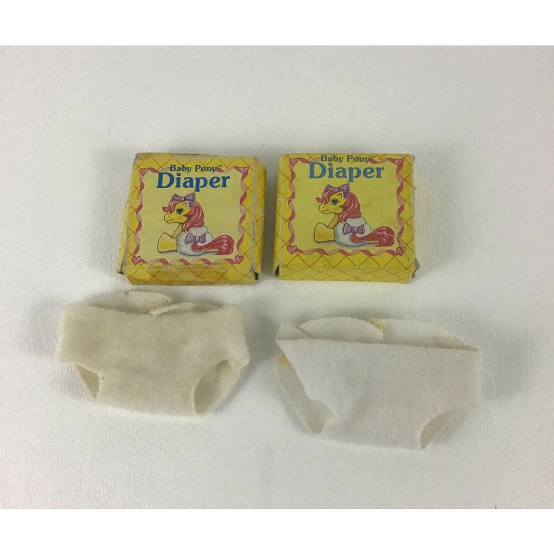 My Little Pony Cloth Diapers Lot Baby Pony Diaper Original Box Vintage ...
