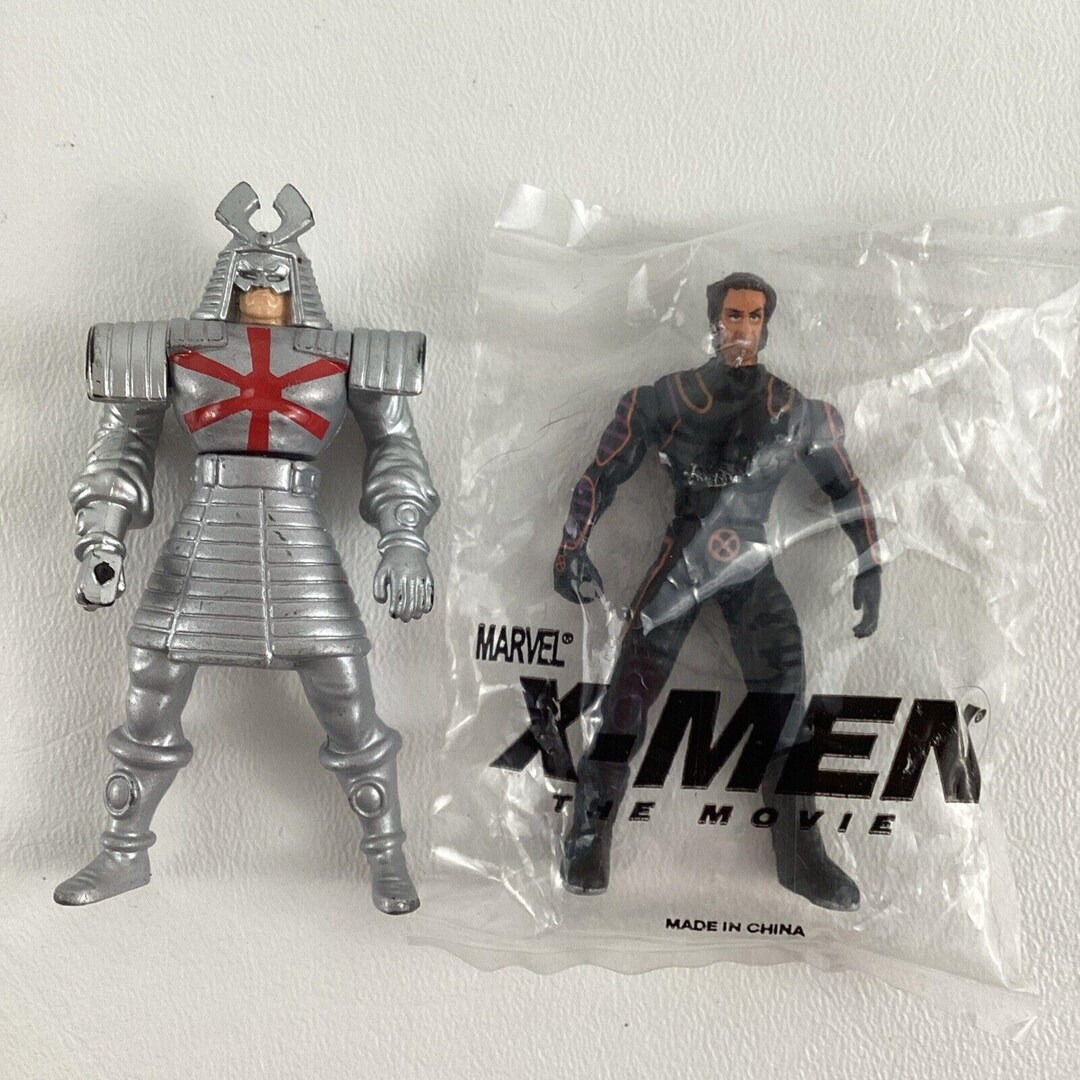 Marvel X-men Mini Metal 3 Action Figures Wolverine Silver Samurai ...