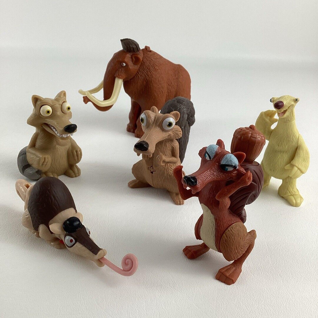Ice Age Movie Mcdonald's Figure Topper Lot Scrat Manny Sid Vintage - Etsy