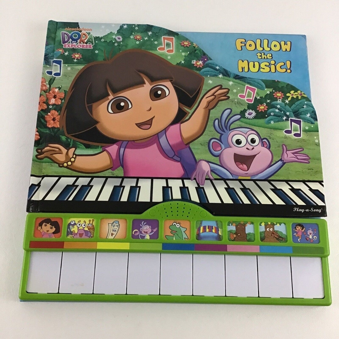 Dora the Explorer Follow the Music Keyboard Piano Book Nickelodeon Sing ...
