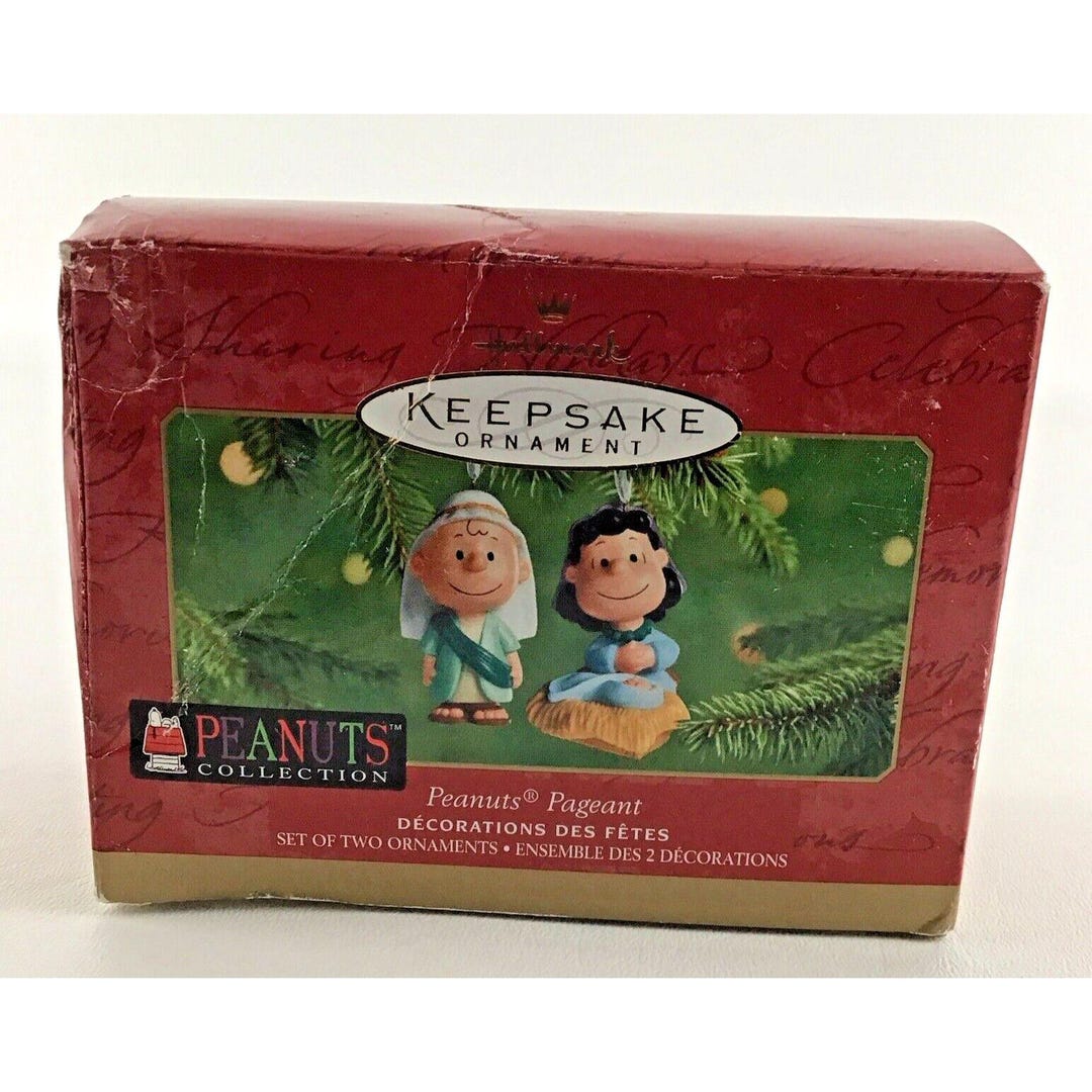 Hallmark Ornament Peanuts Pageant Charlie Brown Lucy Nativity Vintage ...