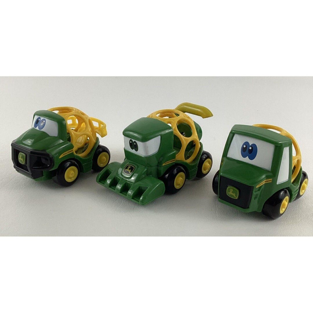 Oball Go Grippers John Deere Tractor Baby Toddler Toy Farm Machinery ...