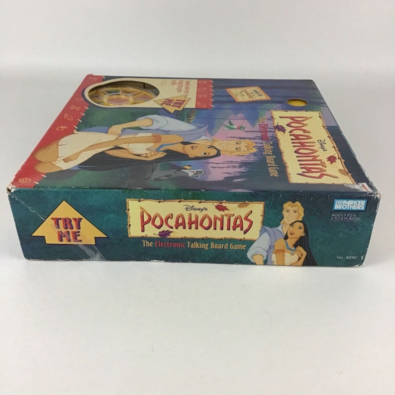 Disney Pocahontas Electronic Talking Board Game Parker - Etsy