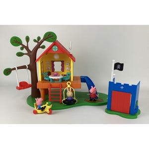 Peppa Pig Treehouse George Fort Playset Sound Effects Action Figures ...