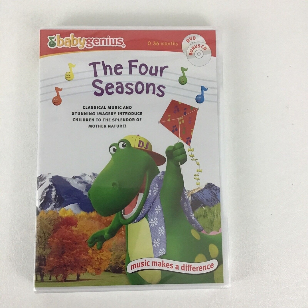Baby Genius DVD the Four Seasons Bonus CD Music Makes A Difference New ...