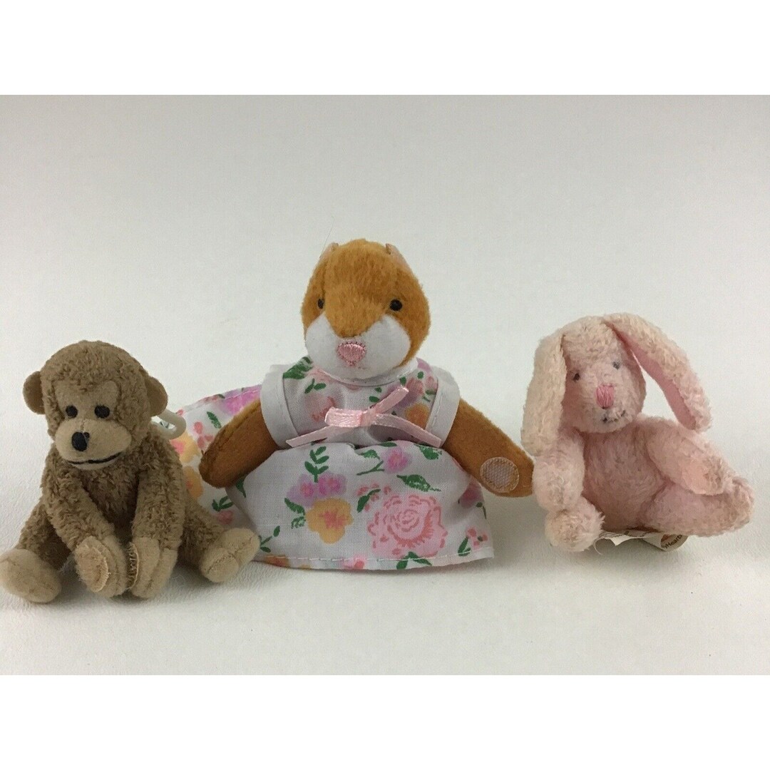 Only Hearts Club Pets 3pc Lot Plush Stuffed Animal Toys Monkey Bunny ...