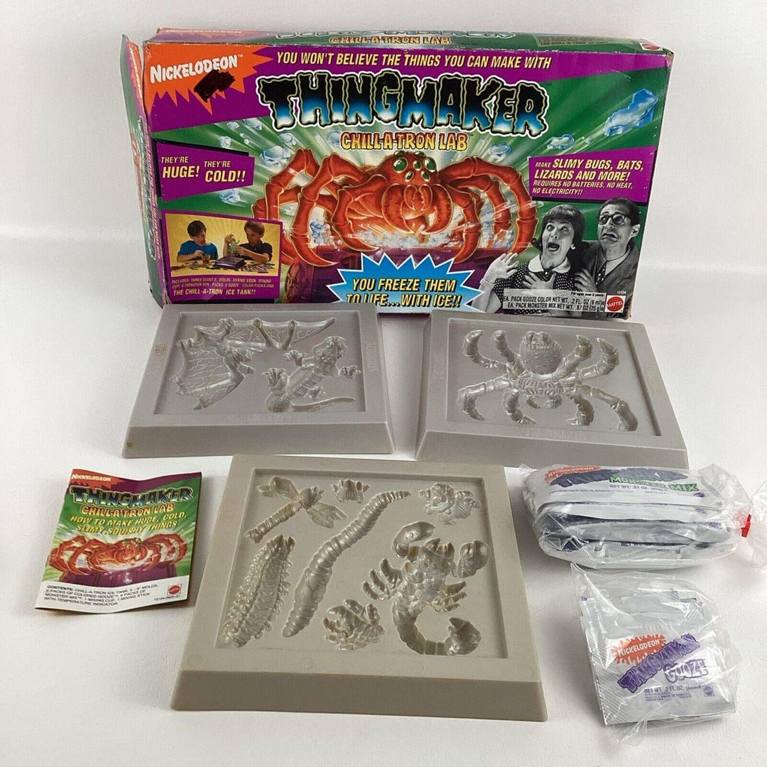 Nickelodeon Thing Maker Chill-a-tron Lab Playset Bugs Bats Lizard ...