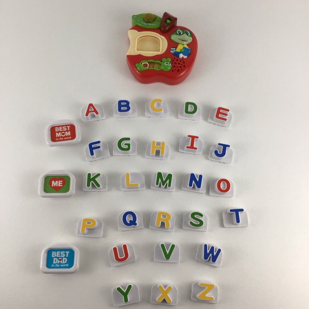 Leap Frog Tad's Alphabet Apple Fridge Phonics Learning Educational Toy ...