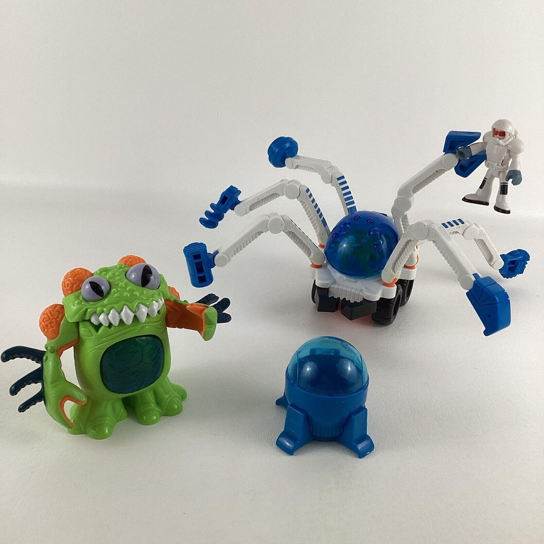 Fisher Price Imaginext Lunar Moon Rover Vehicle Figures Alien Creatures ...