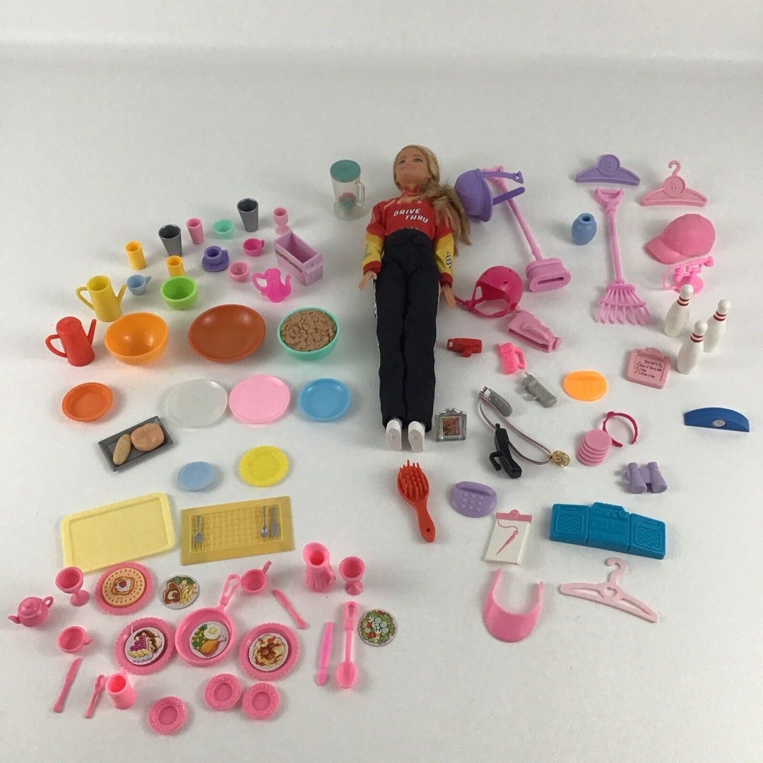 Barbie Doll Nascar Mcdonald's Sports Equipment Accessory Lot Dinnerware ...