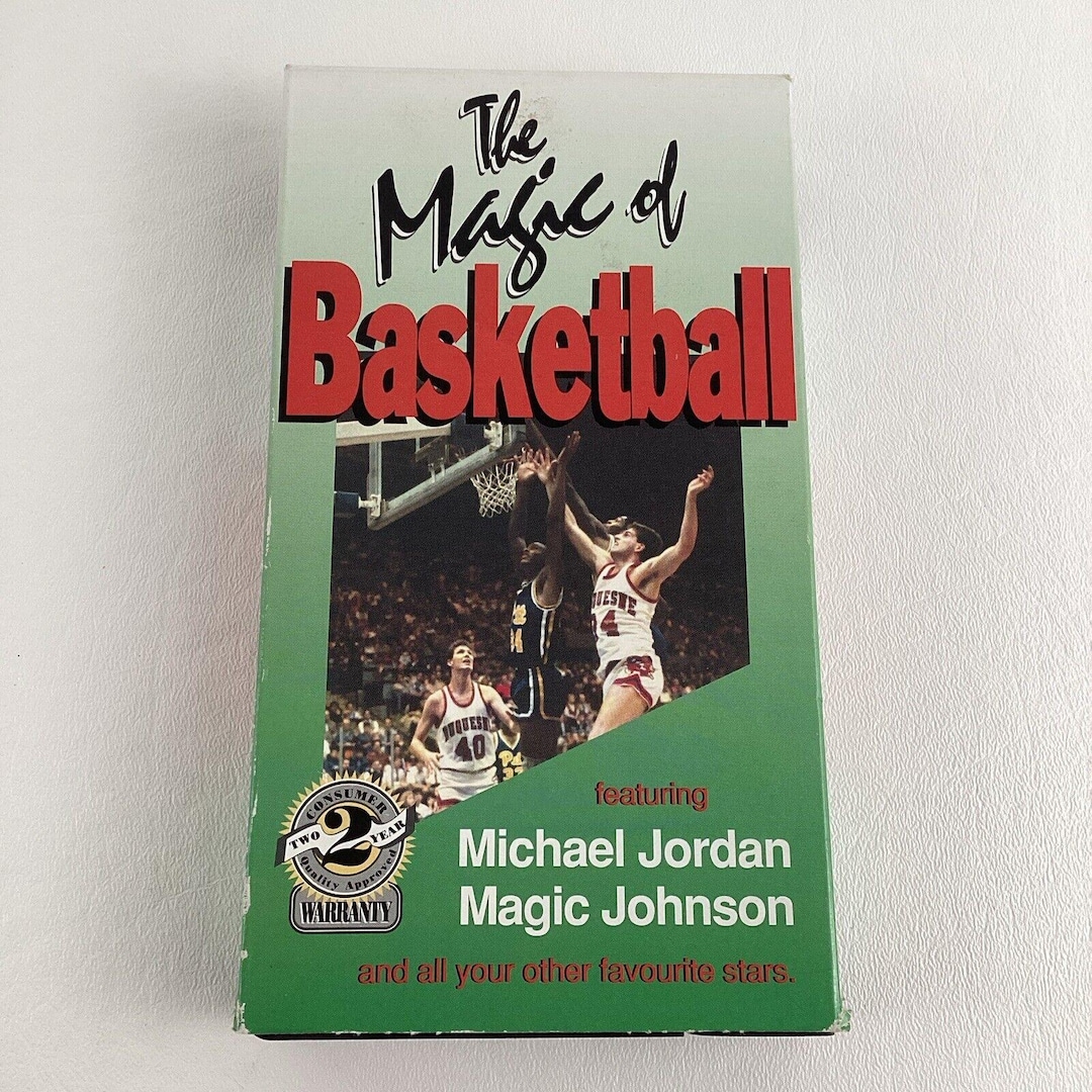 The Magic of Basketball VHS Tape Michael Jordan Magic Johnson Vintage ...