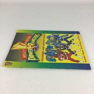 Mighty Morphin Power Rangers Coloring Activity Book Mazes Dots Vintage ...