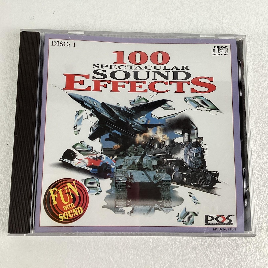100 Spectacular Sound Effects CD Baby Police Slot Machine Gunfire ...