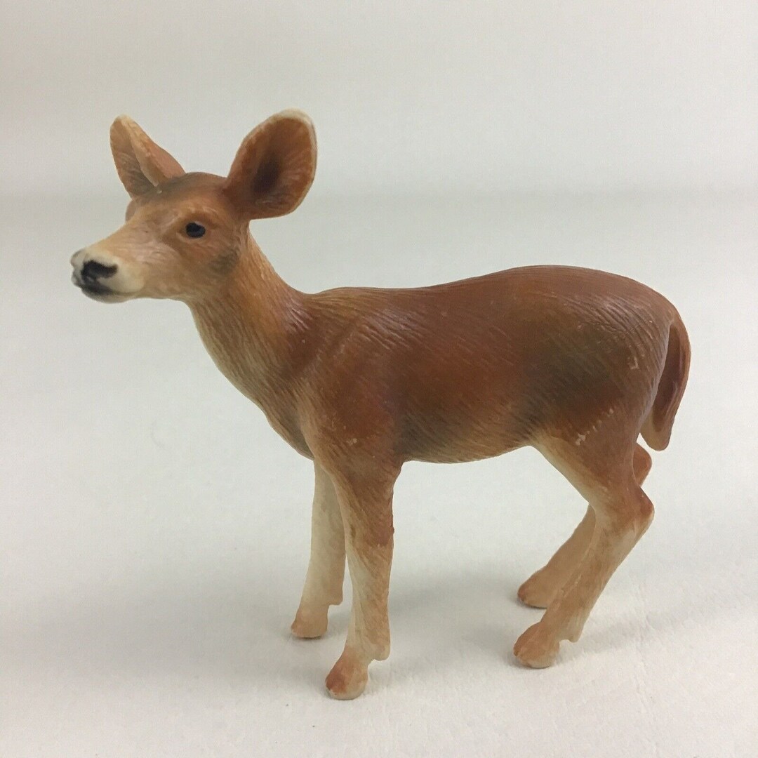 Schleich White Tail Deer Doe Realistic Lifelike Wild Animals PVC Figure ...