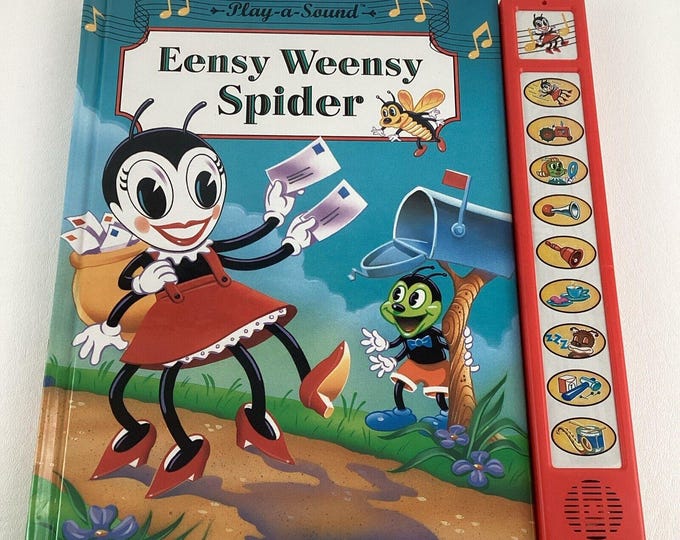 Eensy Weensy Spider Play A Sound Hardcover Book Musical Reading ...