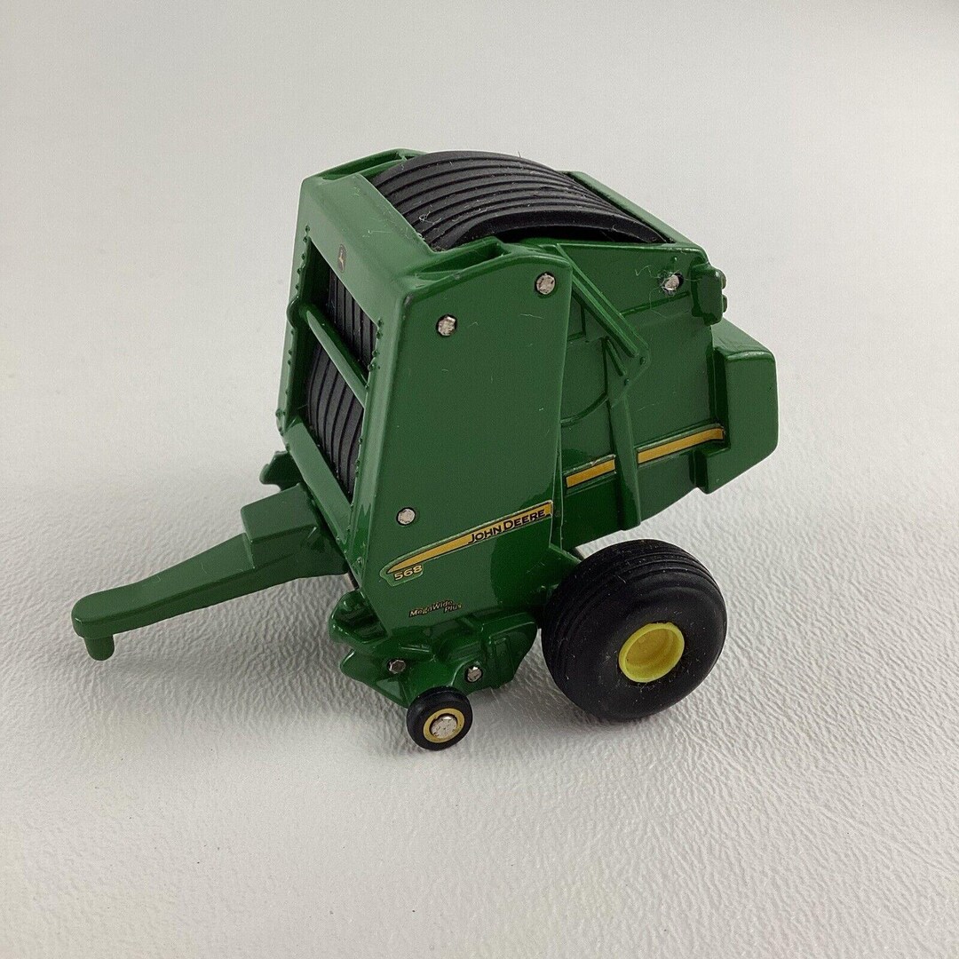 ERTL John Deere Round Hay Baler Die Cast Metal Farm Machinery Equipment ...