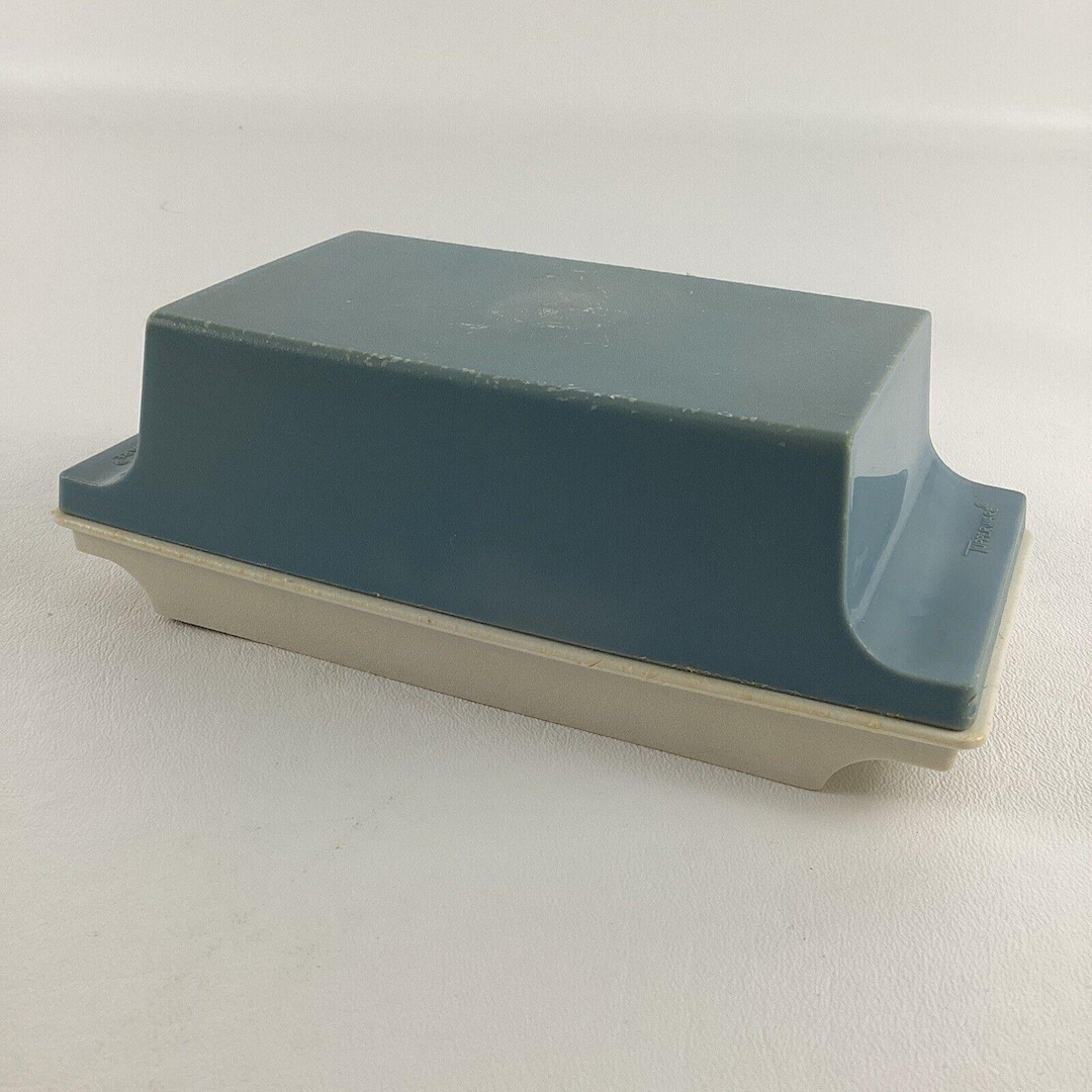 Tupperware Double Stick Butter Holder Food Storage Container 1511 Blue ...