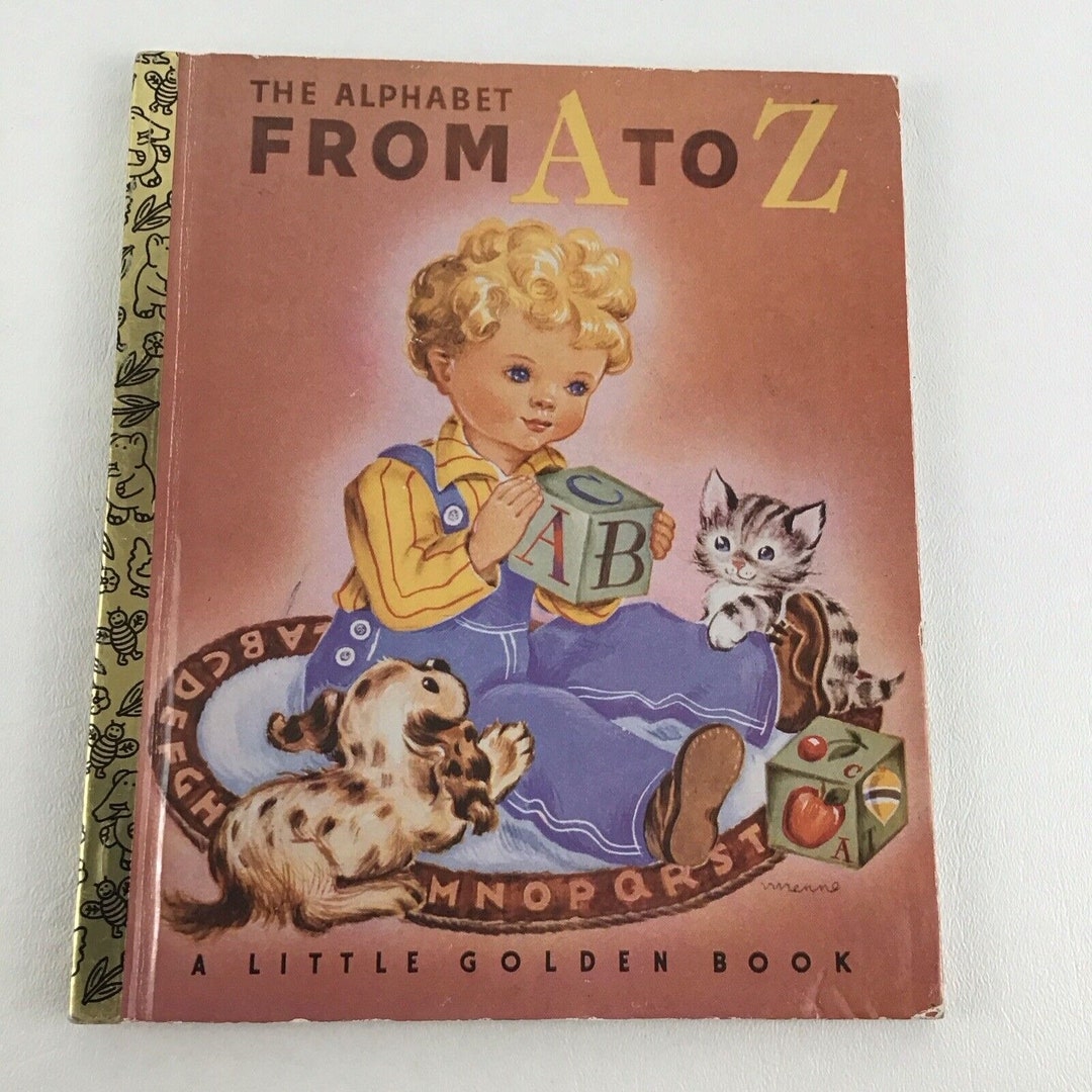 Little Golden Book the Alphabet From A to Z Vintage Collectible ...