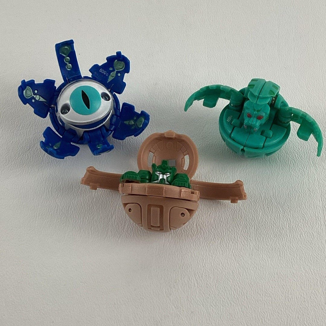 Bakugan Battle Brawlers Tentaclear Blade Tigrerra Figure Toy Lot Spin ...